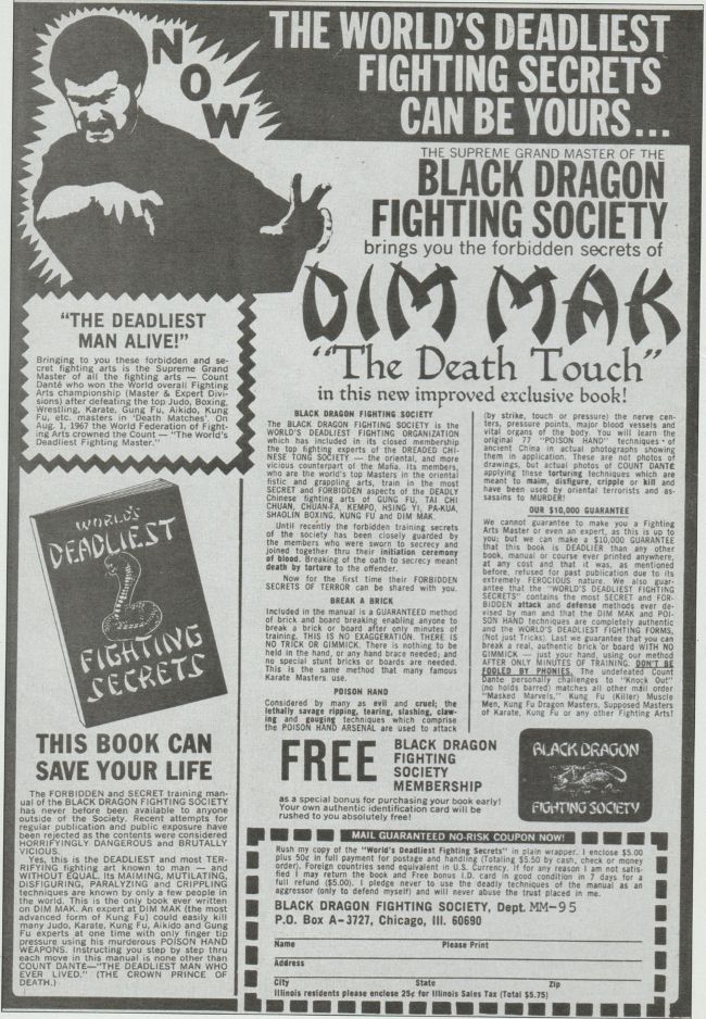 Count Dante, Dim Mak, and the Kung Fu Death Touch | Skeptical Inquirer ...