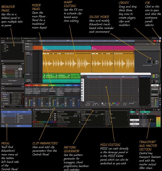 TRACKTION WAVEFORM FREE 12 | Computer Music April 2023