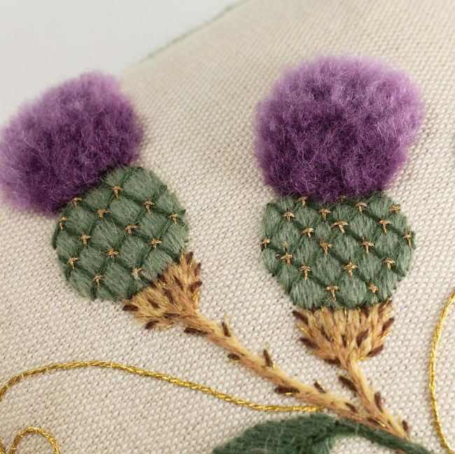 Crewel Cushion | Stitch magazine Dec/Jan 25/26